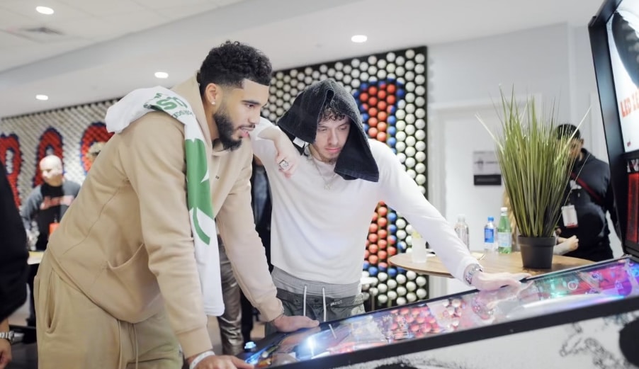 Jayson Tatum sinks clutch free throw at sold-out Jack Harlow concert