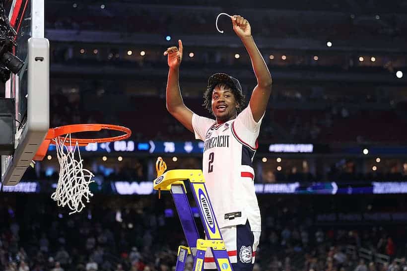 UConn's Tristen Newton is returning to the Huskies next season