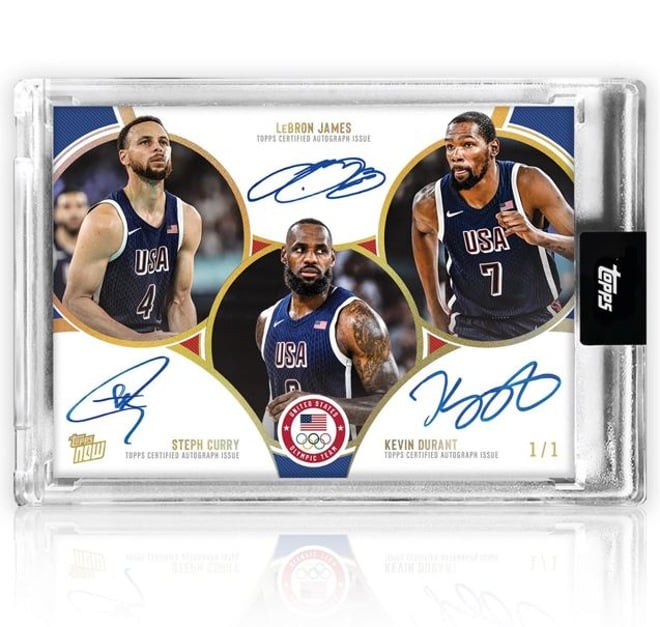 Topps Unveils Rare LeBron James, Stephen Curry, Kevin Durant-Signed ...
